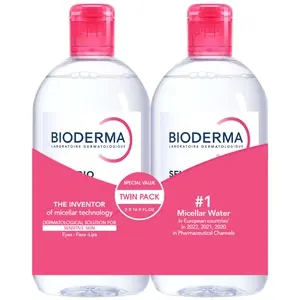BIODERMA Sensibio H2o Micellar Water Duo 16.9 Oz - One-color