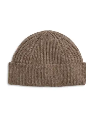 Bloomingdale'S Chunky Ribbed Knit Beanie - Mushroom Heather