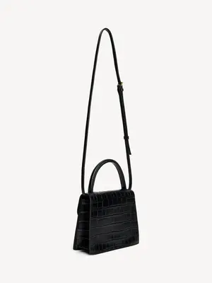 BY MALENE BIRGER Ramil Leather Shoulder Bag - Black
