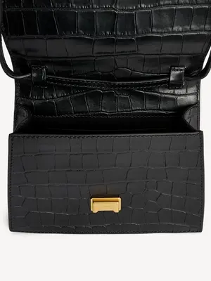 BY MALENE BIRGER Ramil Leather Shoulder Bag - Black