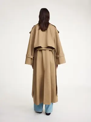 BY MALENE BIRGER Alaya Cotton Trench Coat - Fosil