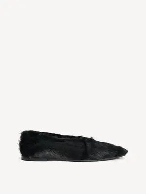 BY MALENE BIRGER Merina Leather Flats - Black