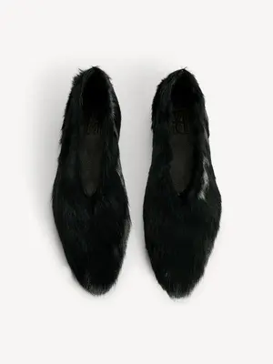 BY MALENE BIRGER Merina Leather Flats - Black