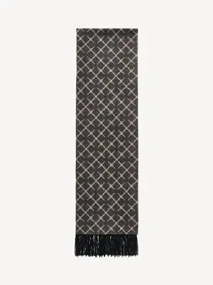 BY MALENE BIRGER Ortega Cashmere-blend Scarf - Grey Brown Melange