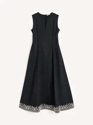 BY MALENE BIRGER Margrethe Organic Cotton Maxi Dress - Black