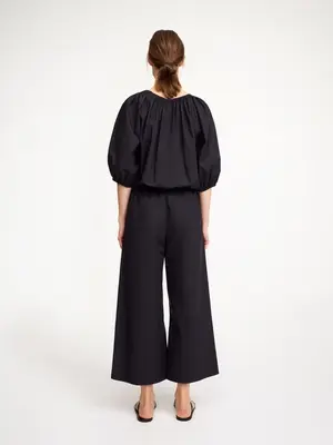 BY MALENE BIRGER Lelow Organic Cotton Blouse - Black
