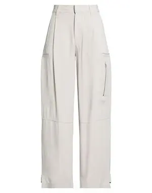 AMI Paris Wide-Leg Cady Pants Grey