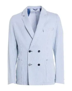 Officine Générale Striped Blazer - Azure