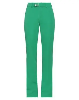 LIU •JO Flared Leg Chinos - Green