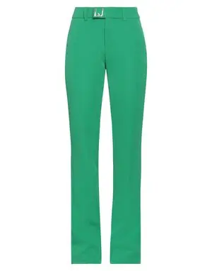 LIU •JO Flared Leg Chinos - Green