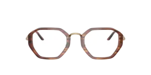 Giorgio Armani Optical Glasses - Striped Brown