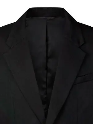 STUDIO TOMBOY Striped Single-breasted Blazer - Black