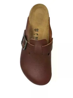 BIRKENSTOCK Boston Wb Buckle Strap Mules - Brown