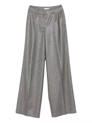 Peserico Metallic Wide-leg Pants