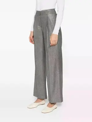 Peserico Metallic Wide-leg Pants