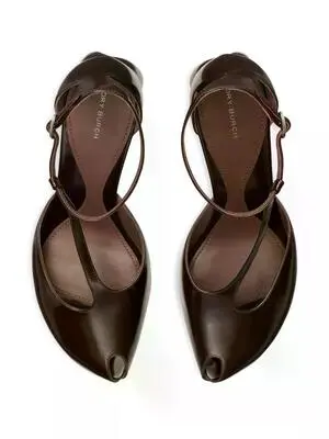 Tory Burch 90mm Peep-toe T-strap Sandals - Brown