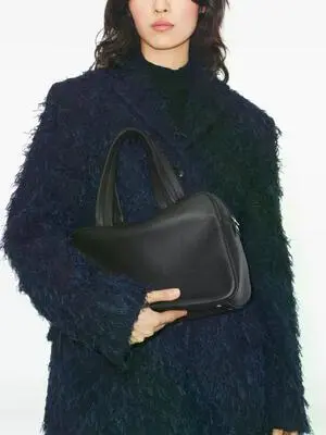 Tory Burch Leather Satchel With Detachable Strap