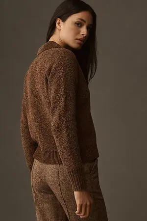 Central Park West Chenille Cardigan Sweater