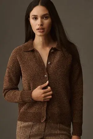 Central Park West Chenille Cardigan Sweater