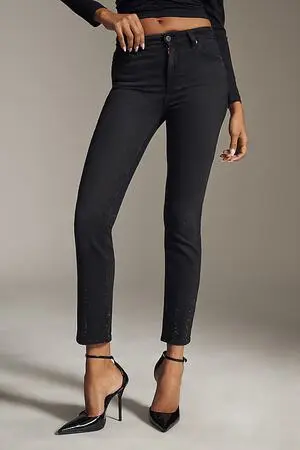 Ag Mari Embellished Mid-rise Straight Jeans - Glasgow Constellation