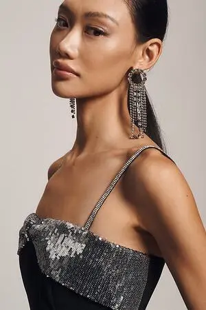 Astr The Label Halya Sequin Bow Mini Dress In Black - 64% Off | Editorialist