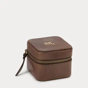 Ralph Lauren Leather Watch Case - Dark Mahogany