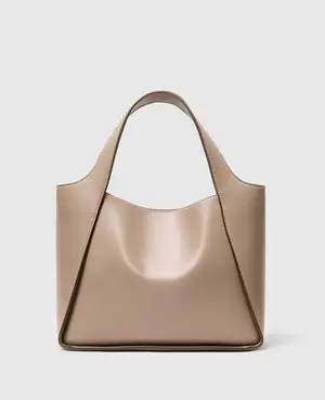 Stella McCartney Logo Top Handle Crossbody Tote Bag - Moss