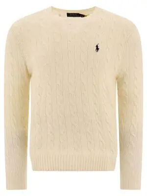 Ralph Lauren Wool And Cashmere Crewneck Sweater - White