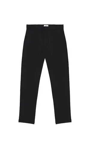 LES DEUX Como Tapered Drawstring Pants In Black