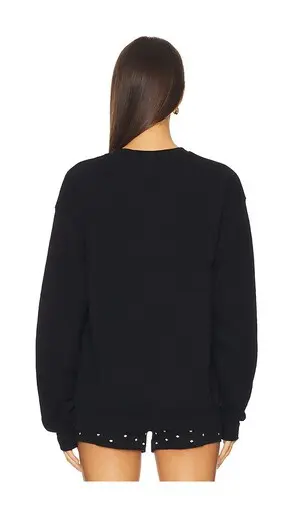 Junk Food Lions Property Crew Fleece Sweatshirt - Black