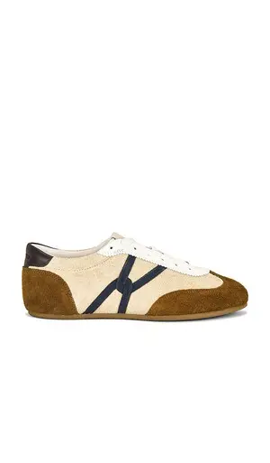 Veronica Beard Riviera Sneaker - Sand  Hazelwood & Black
