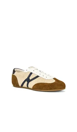 Veronica Beard Riviera Sneaker - Sand  Hazelwood & Black
