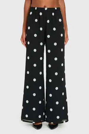 Amanda Uprichard Mariko Polka Dot Pants