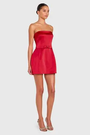 Amanda Uprichard Avalee Strapless Skort Romper