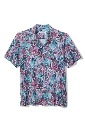 Tommy Bahama Bahama Coast Palm Mirage Islandzone® Camp Shirt - Belle Blue