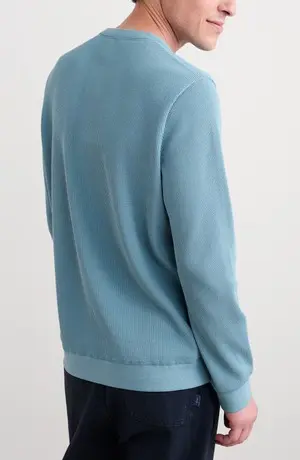 SEASALT CORNWALL Brigantine Waffle Knit Henley