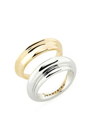 Jenny Bird Lennon Set Of 2 Rings - Two-tone