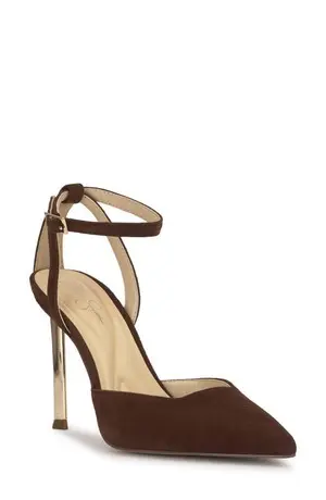 Jessica Simpson Kalynia Ankle Strap Pump - Walnut Torsue