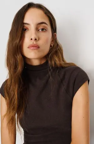 REFORMATION Pien Cap-sleeve T-shirt - Mole