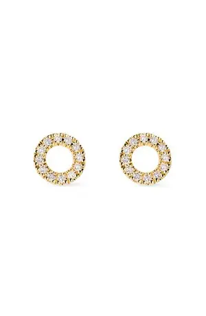 ANA LUISA Solid Yellow Circle Stud Earrings - Gold