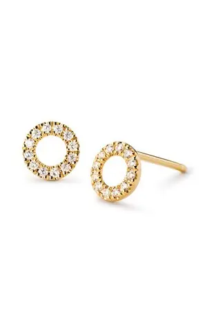 ANA LUISA Solid Yellow Circle Stud Earrings