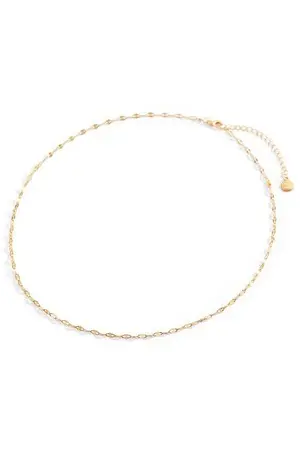 MINT & LILY Petal Chain Necklace - 18k Gold Over Sterling Silver
