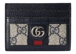 Gucci Ophidia Gg Card Case - Beige/blue