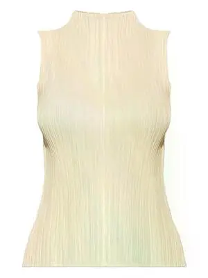Issey Miyake Pleated High-neck Top