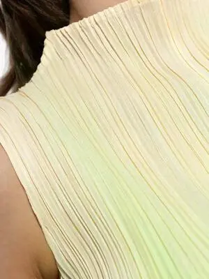 Issey Miyake Pleated High-neck Top