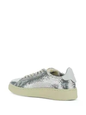 AUTRY Sequin Embellished Sneakers - Silver