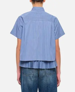 Sacai Mixed Pleated Shirt