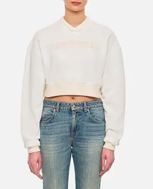 Alexander Mcqueen Cropped Sweatshirts Hoodies For Women