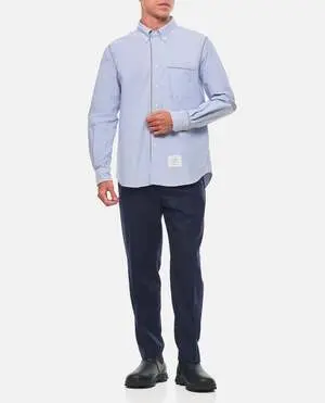 Thom Browne Light Blue Oxford Cotton Shirt - Sky Blue