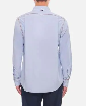 Thom Browne Light Blue Oxford Cotton Shirt - Sky Blue